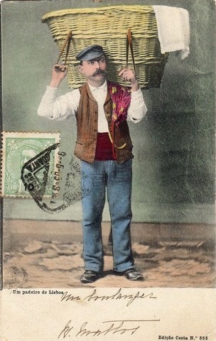 Costumes de padeiro de Lisboa | Portugal em postais antigos